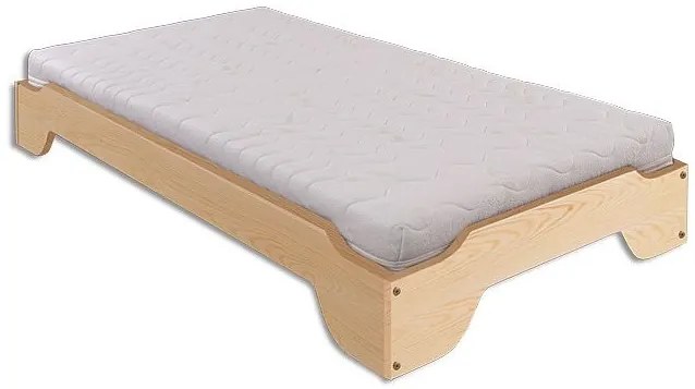 Stohovatelná dřevěná postel Darel, masiv borovice