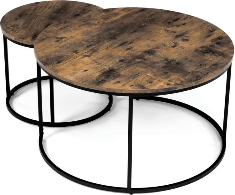 Konferenční stolek 80x80x45cm AF-3002 OLW, mdf, old wood