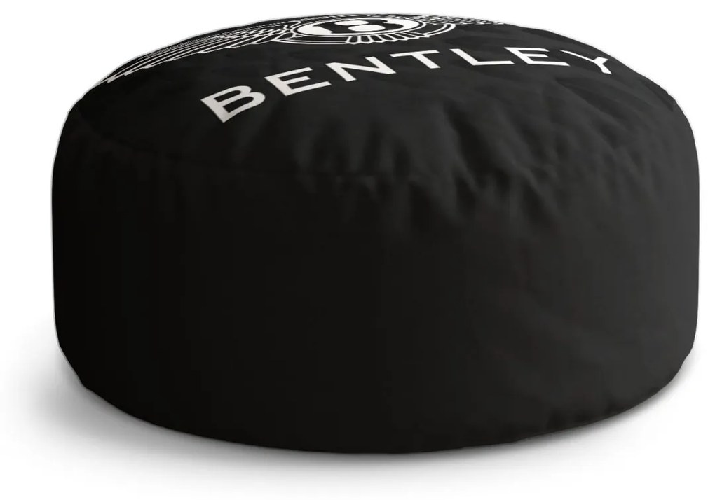Sablio Taburet Circle Logo Bentley Černý: 38x48 cm