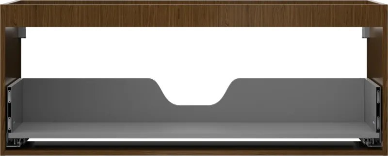 Mexen Box-A, závěsná skříňka 120 cm, 1 zásuvka, ořech, 91AX0-1200-470-1-86