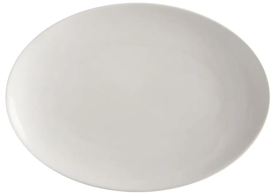 Bílý porcelánový talíř Maxwell &amp; Williams Basic, 30 x 22 cm