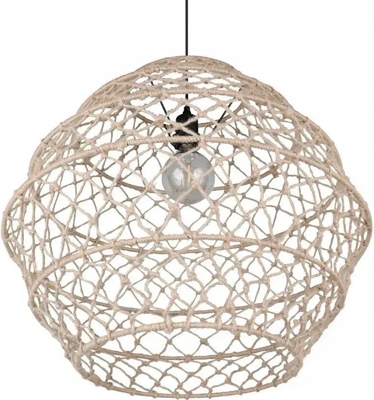 Ekologická závěsná lampa boho Hive R31681036 černá přírodní