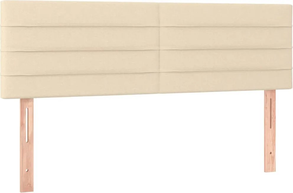 Box spring postel s matrací krémová 140x190 cm textil 3130350