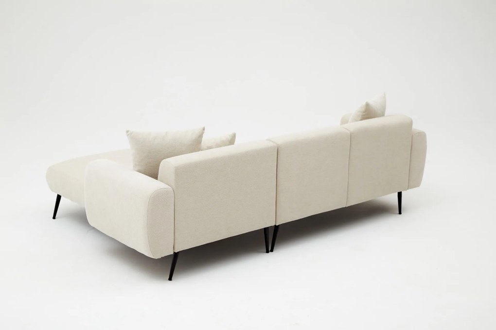 Hanah Home Rohová pohovka SIDE krémová pravá 252 cm