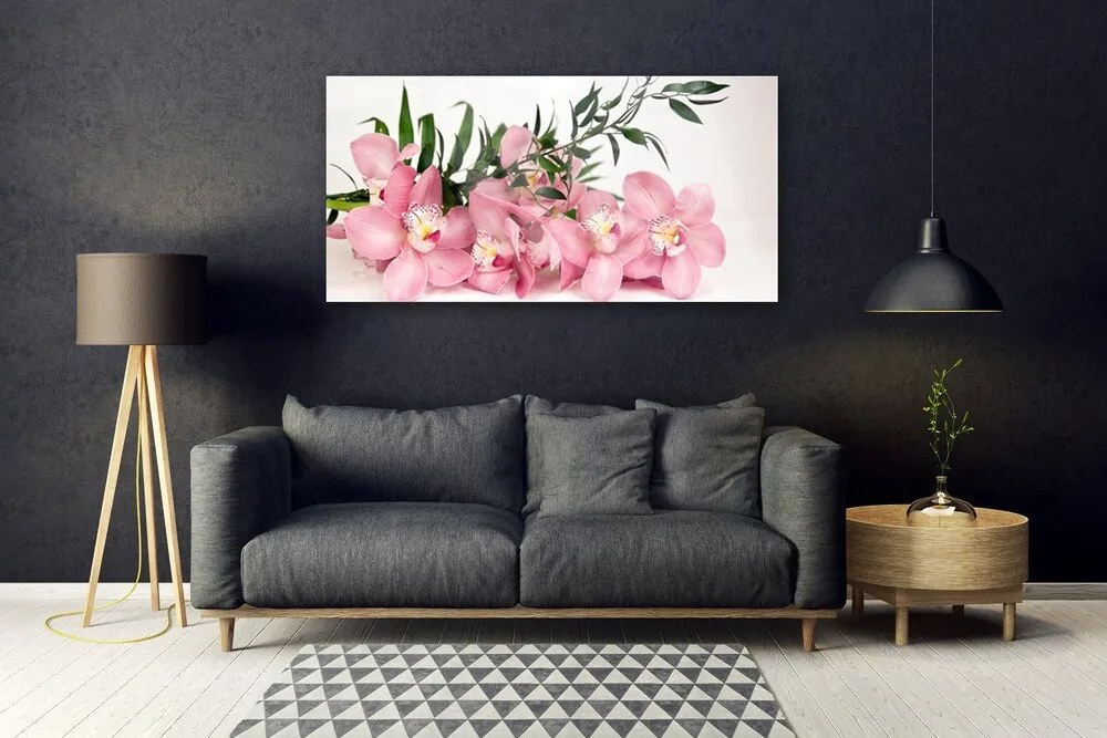 akrylový obraz Orchidej Květiny Lázně 120x60 cm