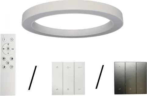 LED Stropní svítidlo LED/100W/230V 3000/4000/6500K pr. 100 cm bílá