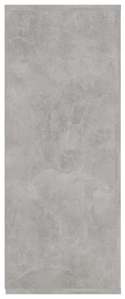 Příborník betonově šedý 105 x 30 x 75 cm dřevotříska - Default Title