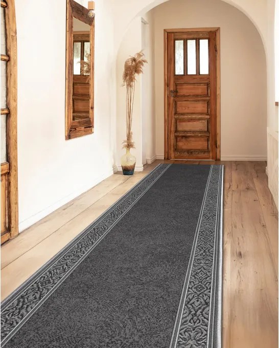 Protiskluzový běhoun ST.TROPEZ 94 šedý, rám - hotový rozměr
