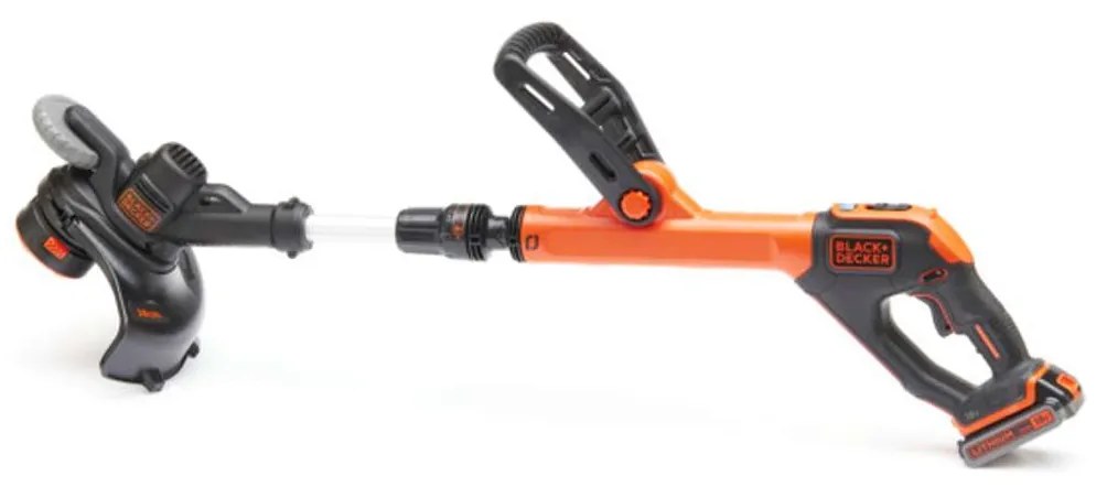 BLACK+DECKER Zahradní technika - 18V AKU strunová sekačka, záběr 28 cm, 1x aku 2,0 Ah Li-ion, nabíječka STC1820PC-QW