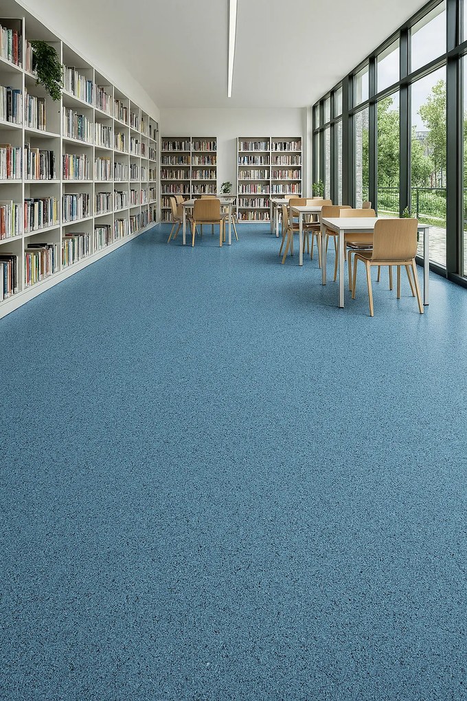 Gerflor, PVC podlaha - lino Flexar Nerok 2182 Pixel Ocean, na míru, šíře 2m,4m, modrá, bez podkladu, chodba / předsíň