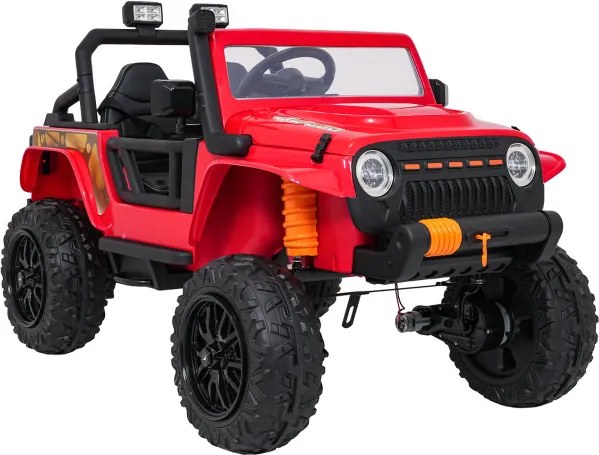 Elektrické autíčko Jeep Monster červené