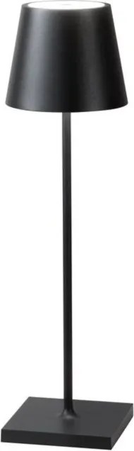 FAN LED-DRINK-NER Nabíjecí venkovní stolní svítidlo DRINK černá, kov, LED 2,2 W, 190 lm, 3000 K, stmívatelné, IP54, 36 x 11 x 11 cm - FANEUROPE