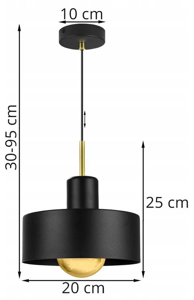 Závěsné svítidlo BARCELONA, 1x kovové stínítko (výběr ze 2 barev), G