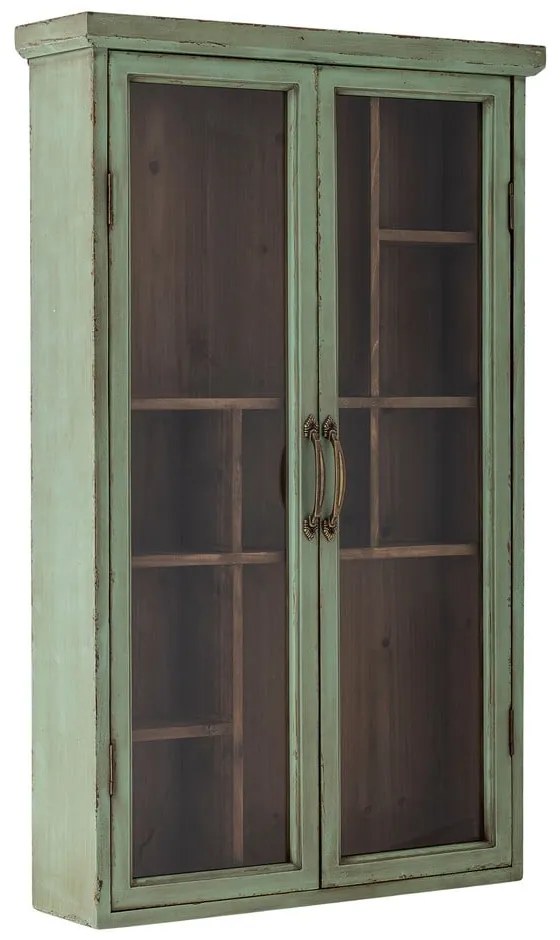 Zelená vitrína z jedlového dřeva 50x80x13,5 cm Hazem – Bloomingville