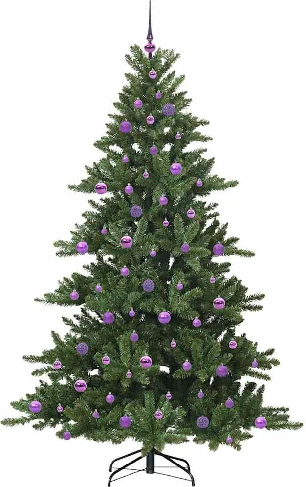 Umělý Skládací Vánoční Strom Zelená 210 cm PVC a ocel 3397685