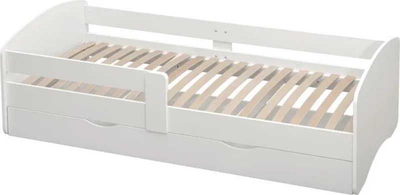 Postel s roštem a úložným prostorem 80x160, bílá, COCOLINO Kondela 0000395624