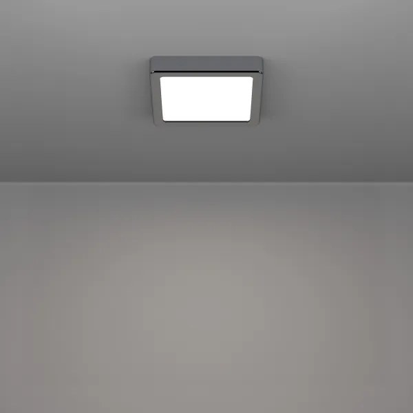 Eglo 901765 - LED Koup. strop. svítidlo FUEVA LED/7W/230V 15x15 cm IP44 chrom