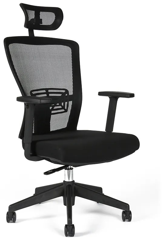 Office Pro Kancelářská židle THEMIS SP - s podhlavníkem, TD-01, černá