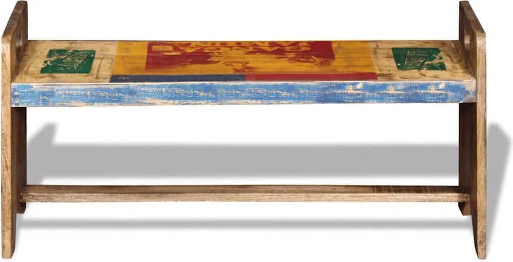 Cola lavice masivní recyklované dřevo 100 x 30 x 50 cm 243457