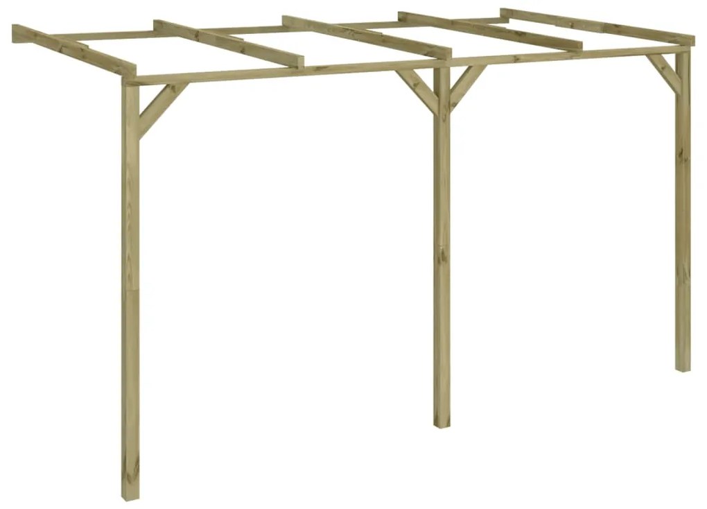 vidaXL Marketos Zahradní pergola ke zdi 2 x 4 x 2,2 cm dřevo