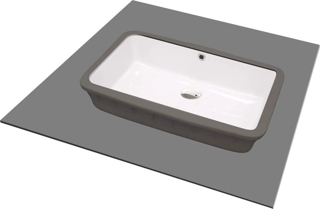 Deante Temisto, zapuštěné keramické umyvadlo 500x300x173 mm, bílá lesklá, DEA-CDT_6U5U