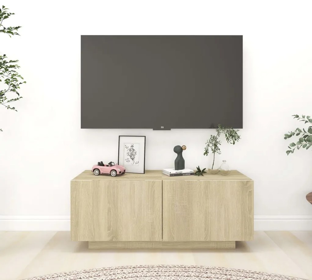 vidaXL Marketos TV skříňka dub sonoma 100 x 35 x 40 cm kompozitní dřevo