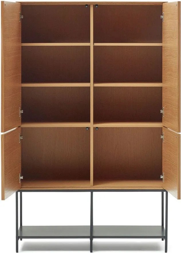 Skříň v dekoru dubu v přírodní barvě 97,5x160x40 cm Vedrana – Kave Home
