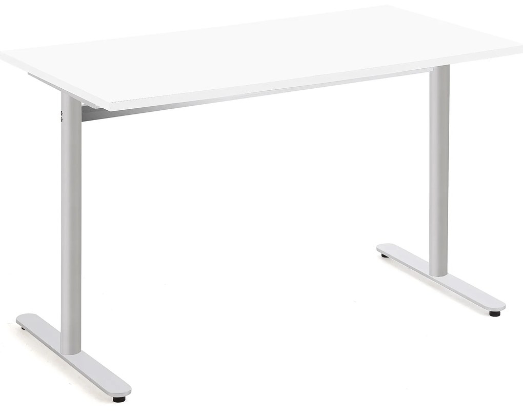 AJ Produkty Stůl TILO, 1200x800x720 mm, stříbrná, bílá