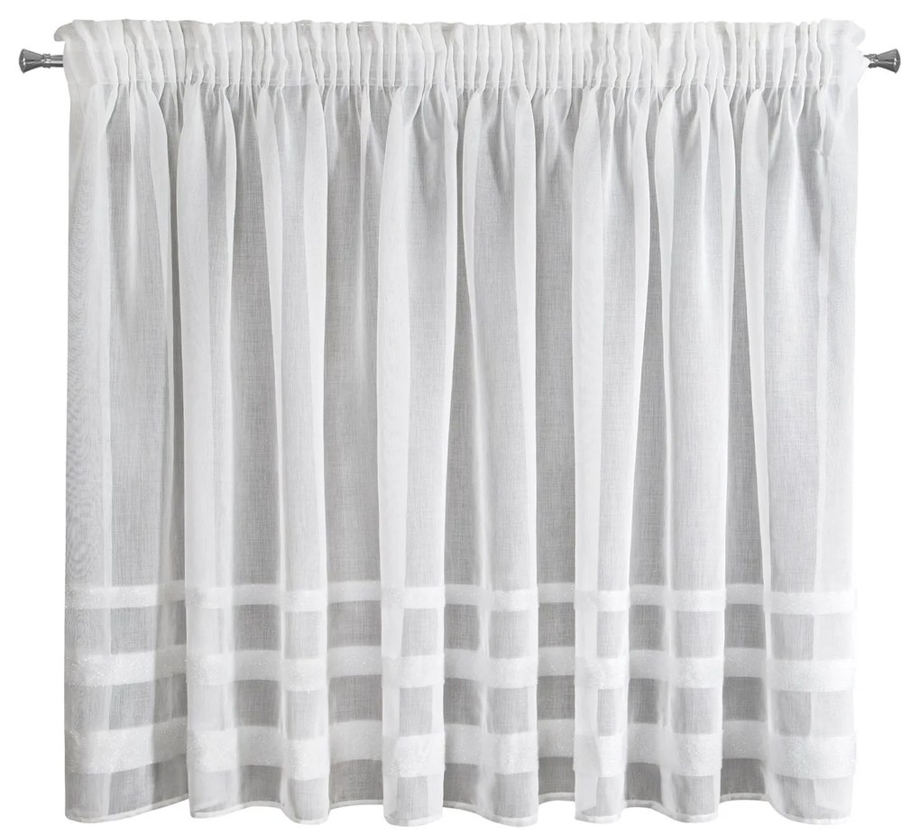 ZÁCLONA NA PÁSCE EFIL 395X150 CM BÍLÁ