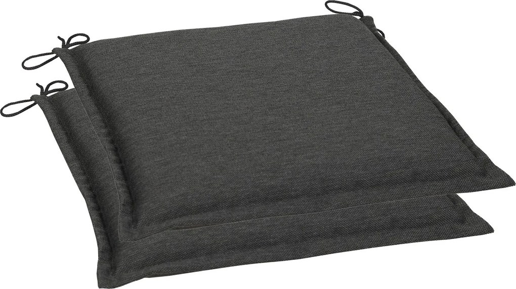 Go-De Textil Sada zahradních podsedáků Uni (polštářek, 5 cm, 2 kusy, antracitová)