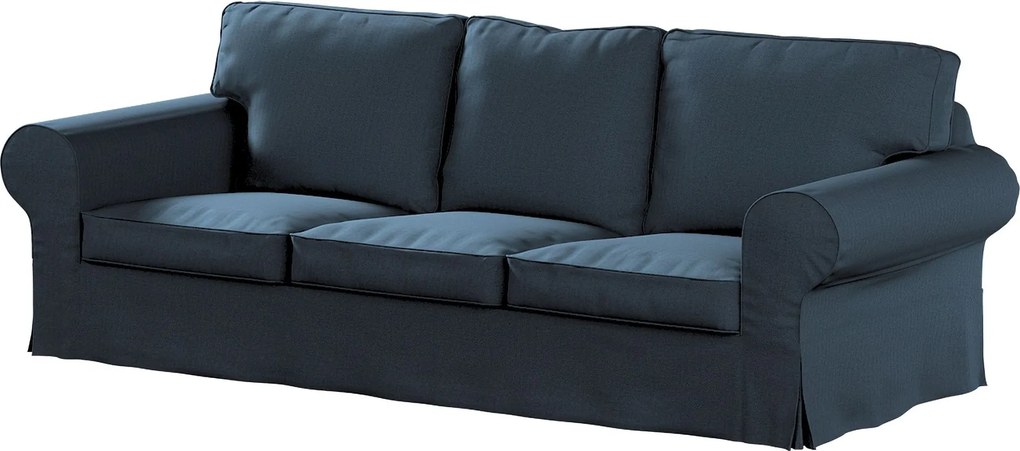 Potah na pohovku IKEA Ektorp 3-místná, rozkládací STARÝ MODEL PIXBO barva modrá látka pletený vzor