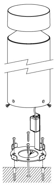 Eglo 97632 - LED Venkovní lampa MELZO LED/11W/230V černá 450 mm IP44