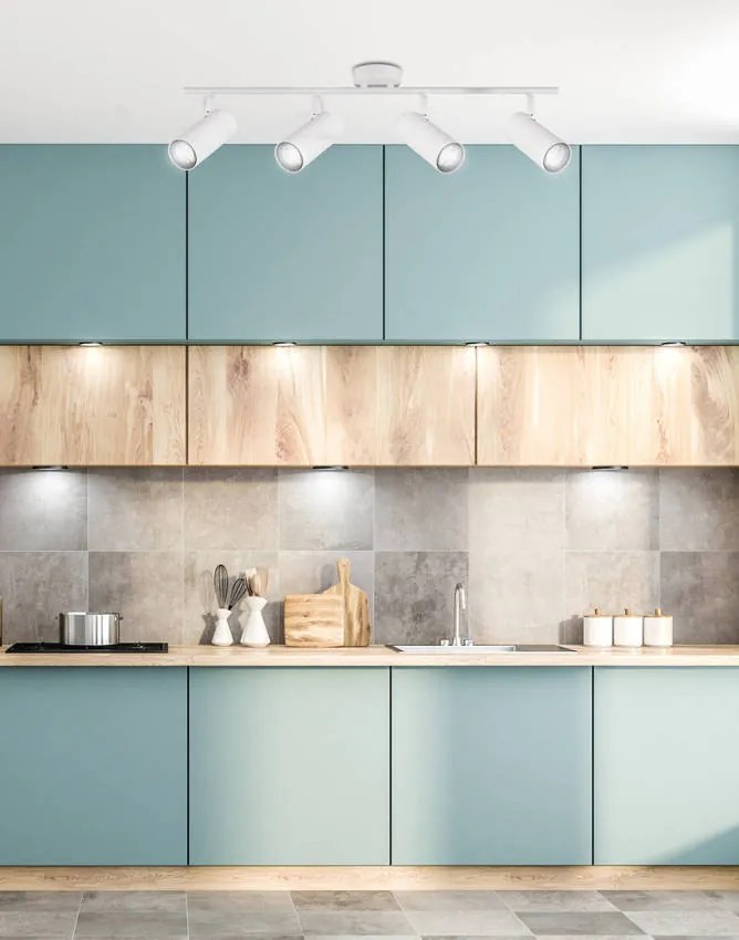 Bílé stropní svítidlo Colly pro žárovku 4x GU10  - Candellux