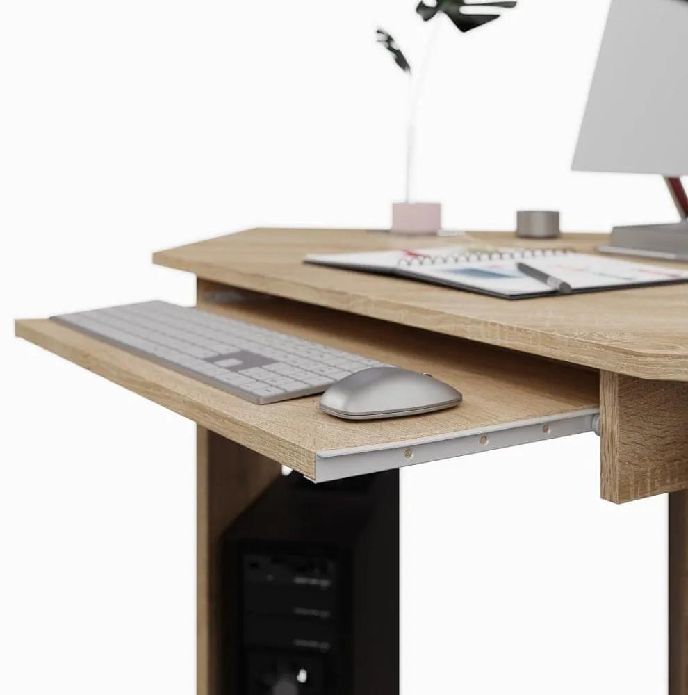 Nejlevnější nábytek PC stůl rohový NEJBY SMART 01, dub sonoma
