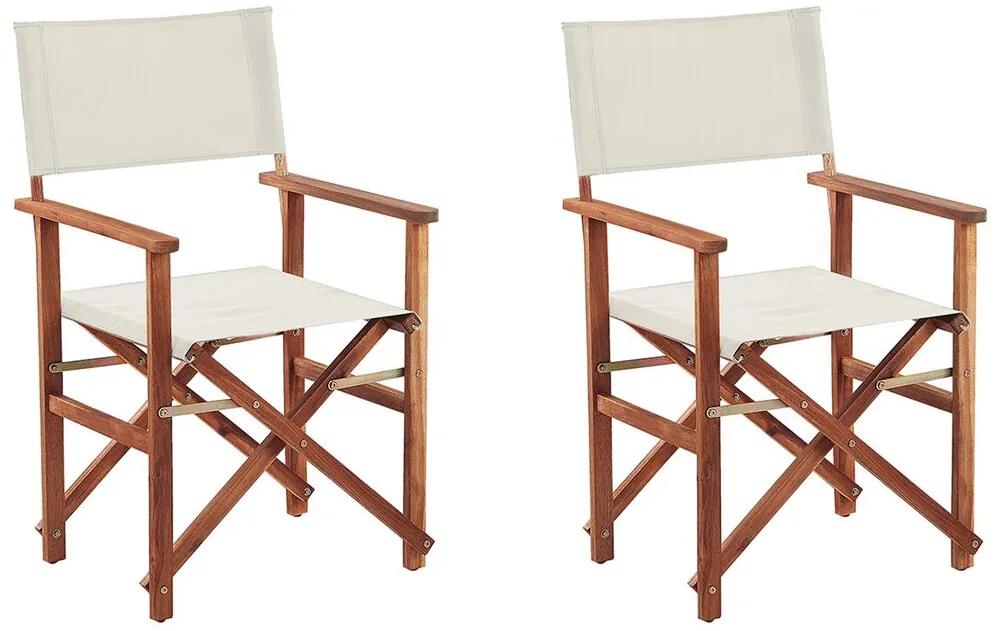 Set 2 ks. zahradních židlí Carli (krémově bílá). 1035800