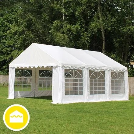 Párty stan 3x6m - PVC PREMIUM Ohnivzdorný Barva: Bílá