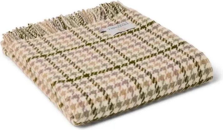 Vlněná deka Houndstooth Shepherd 183 x 150 cm Tweedmill