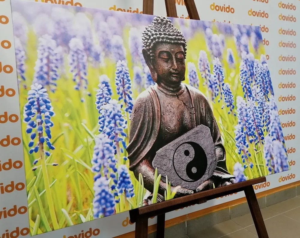 Obraz jin a jang Budha - 90x60 cm