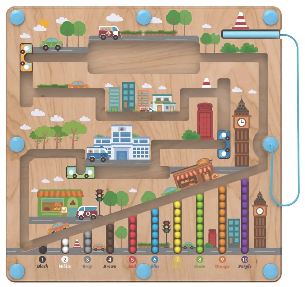 2Kids Toys Magnetická hrací deska City