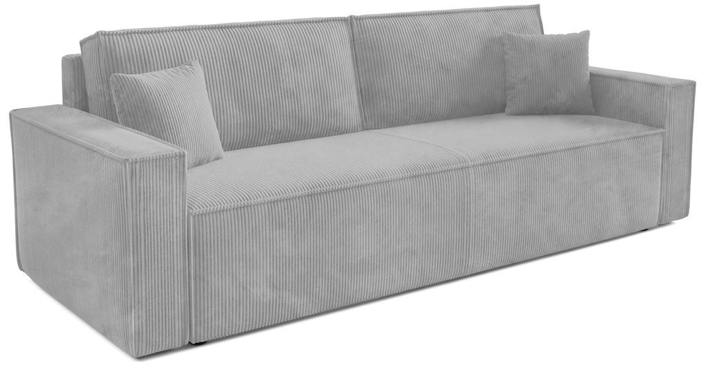 Eka Pohovka BASIC, 240 cm Barva látky: POSO 55 (Světlá šedá)