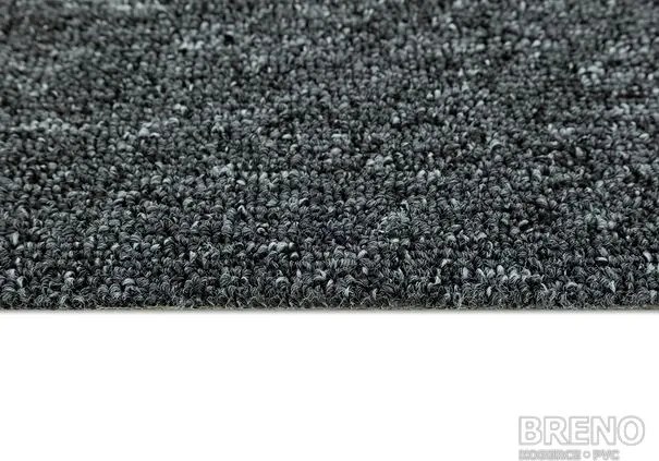 Breno Metrážový koberec ZORBA 98 tmavě šedý, šíře 400 cm, Šedá