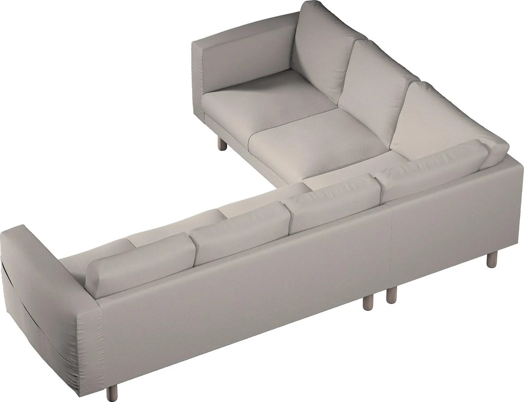 Potah na pohovku IKEA Norsborg rohová 5-místná barva béžová látka pletený vzor