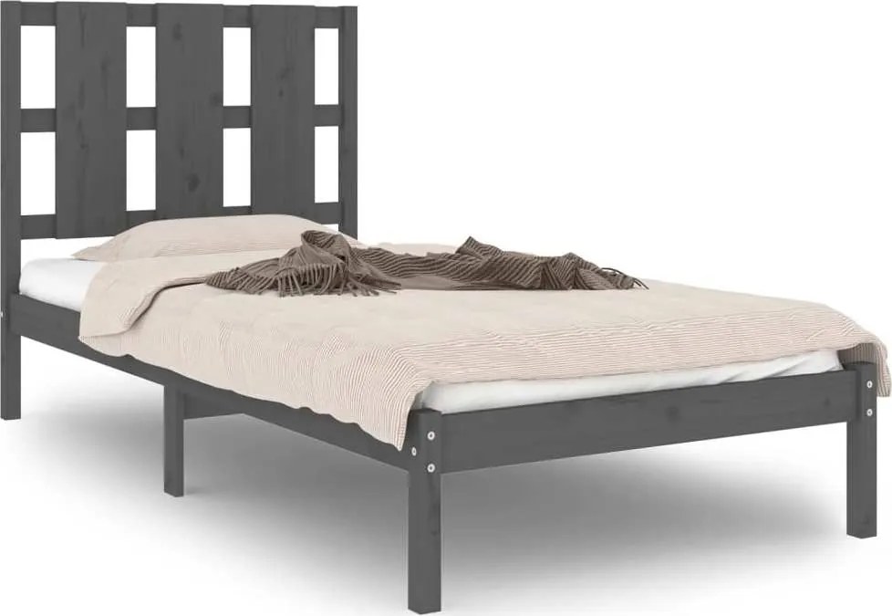 vidaXL Rám postele masivní borovice 90 x 200 cm [3105587] Barva: Bílá