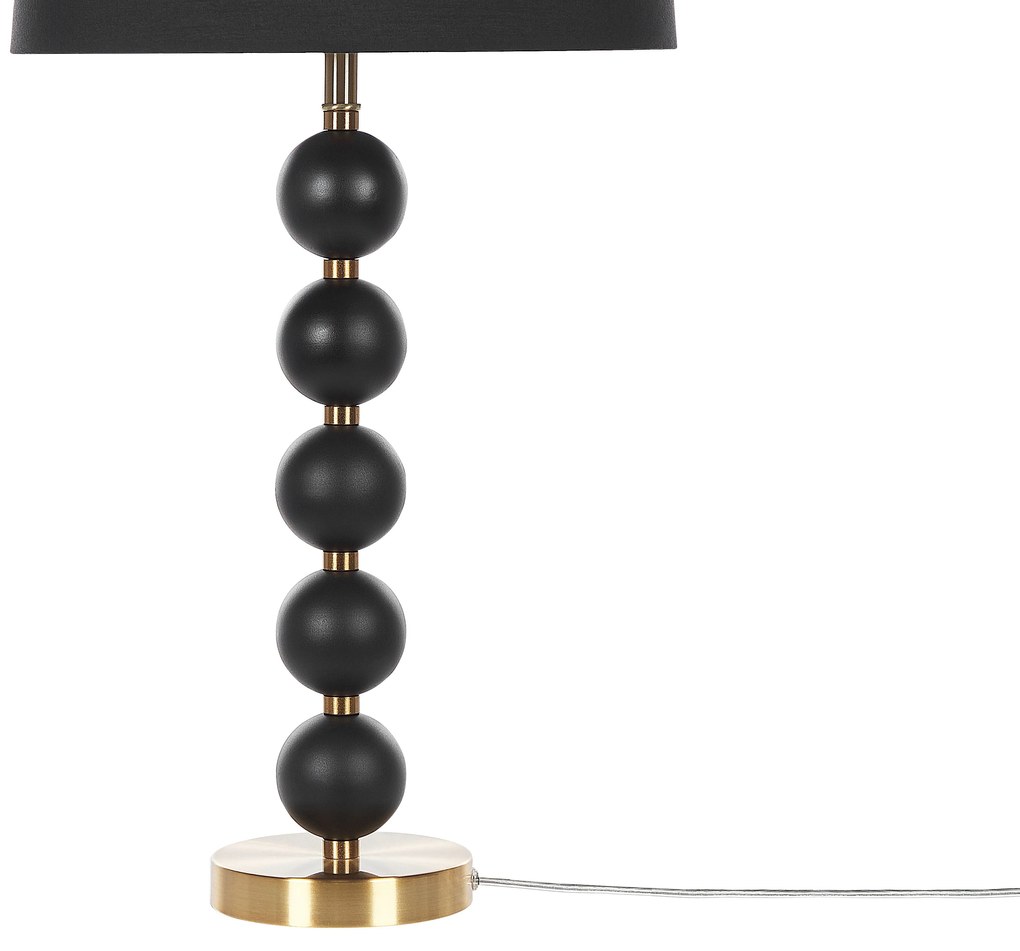 Stolní lampa 75 cm černá / zlatá ASSONET Beliani