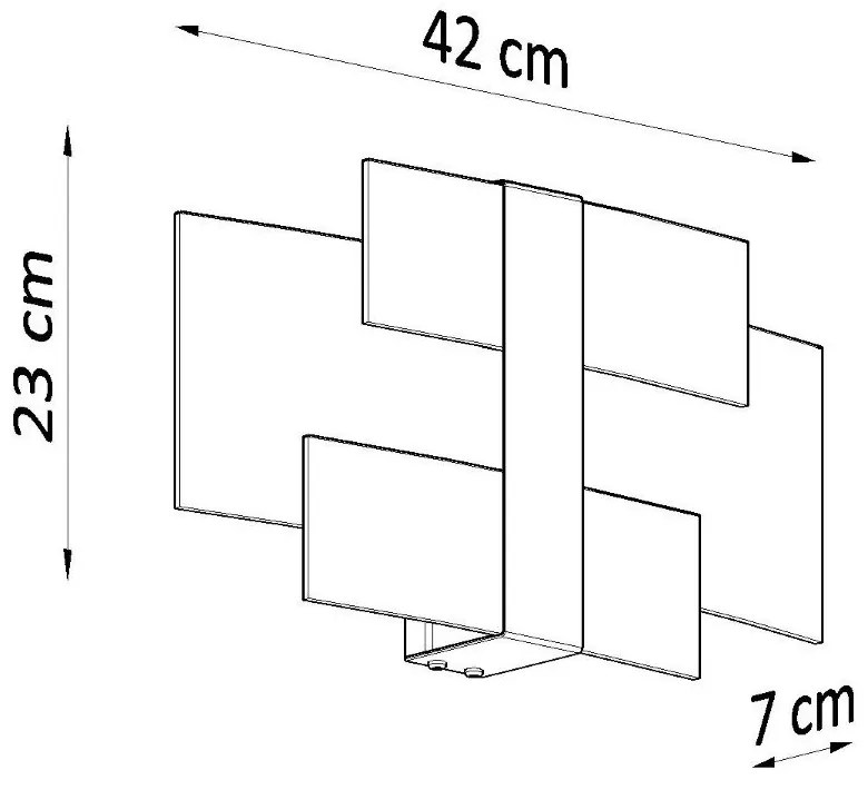 Bílé nástěnné svítidlo Marett – Sollux