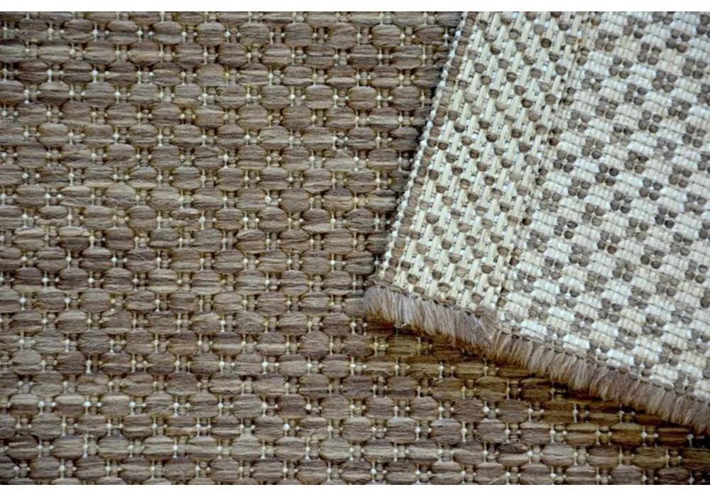 Kusový koberec Flat hnědý 200x290cm