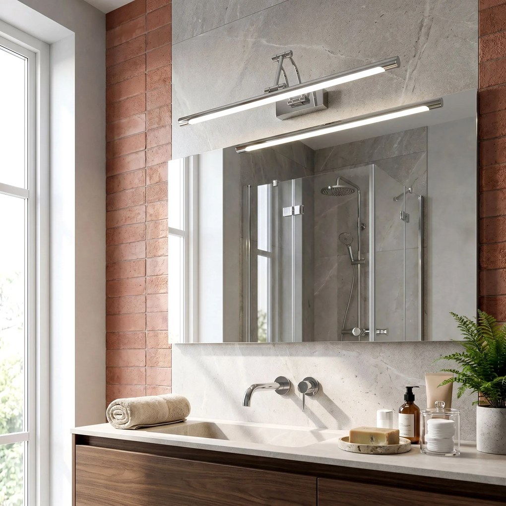 Toolight Rea, Koupelnové nástěnné LED svítidlo SWE017-1W 60cm Chrome, OSW-20116