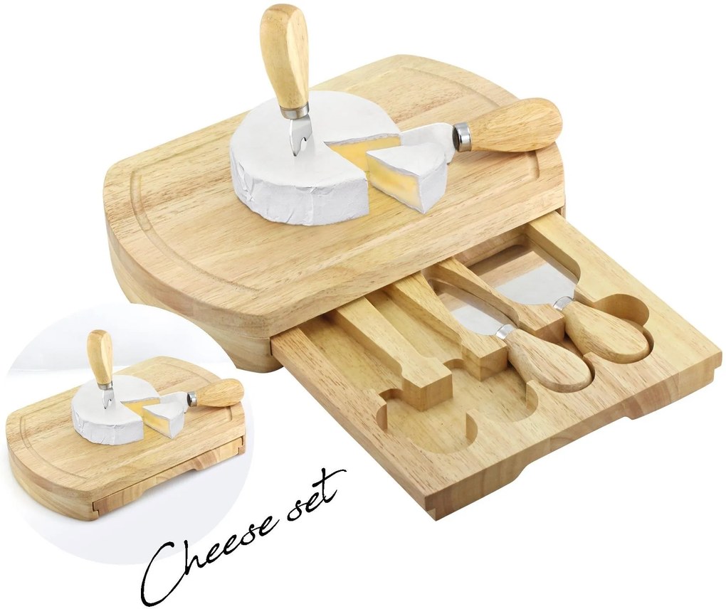 Sada nožů mpm cheese set na servírování sýrů, 4ks