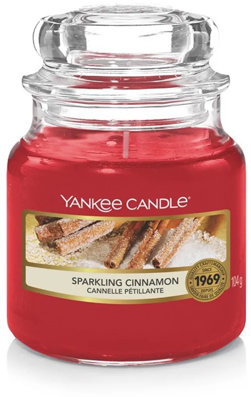 Yankee Candle vonná svíčka Sparkling Cinnamon Classic malý