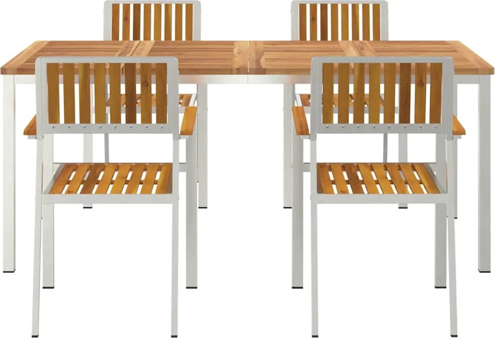 Zahradní jídelní sada 5 ks 180 x 90 x 75 cm 3334793